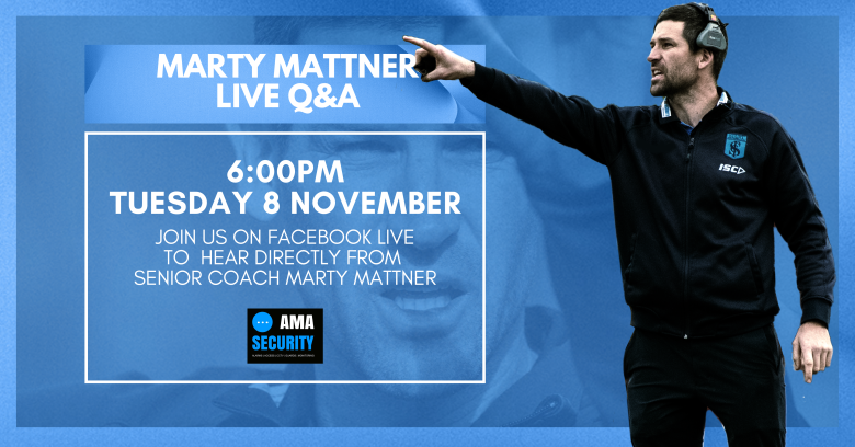 Facebook Live: Marty Mattner Q&A - Sturt Football Club