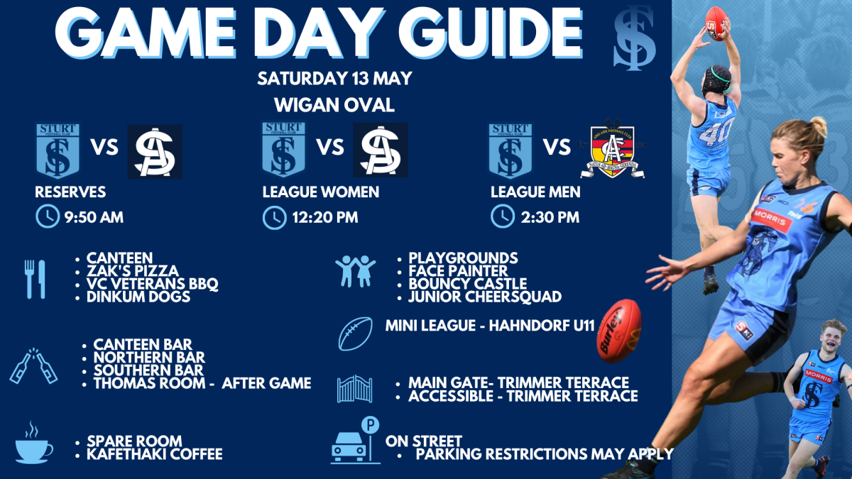 game day guide 13 may - Sturt Football Club