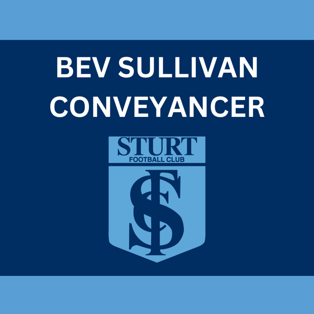 Bev Sullivan Conveyancer - Sturt Football Club