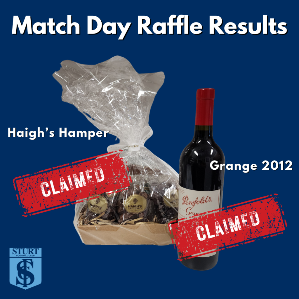 Match Day Raffle - Round 7 - Sturt Football Club