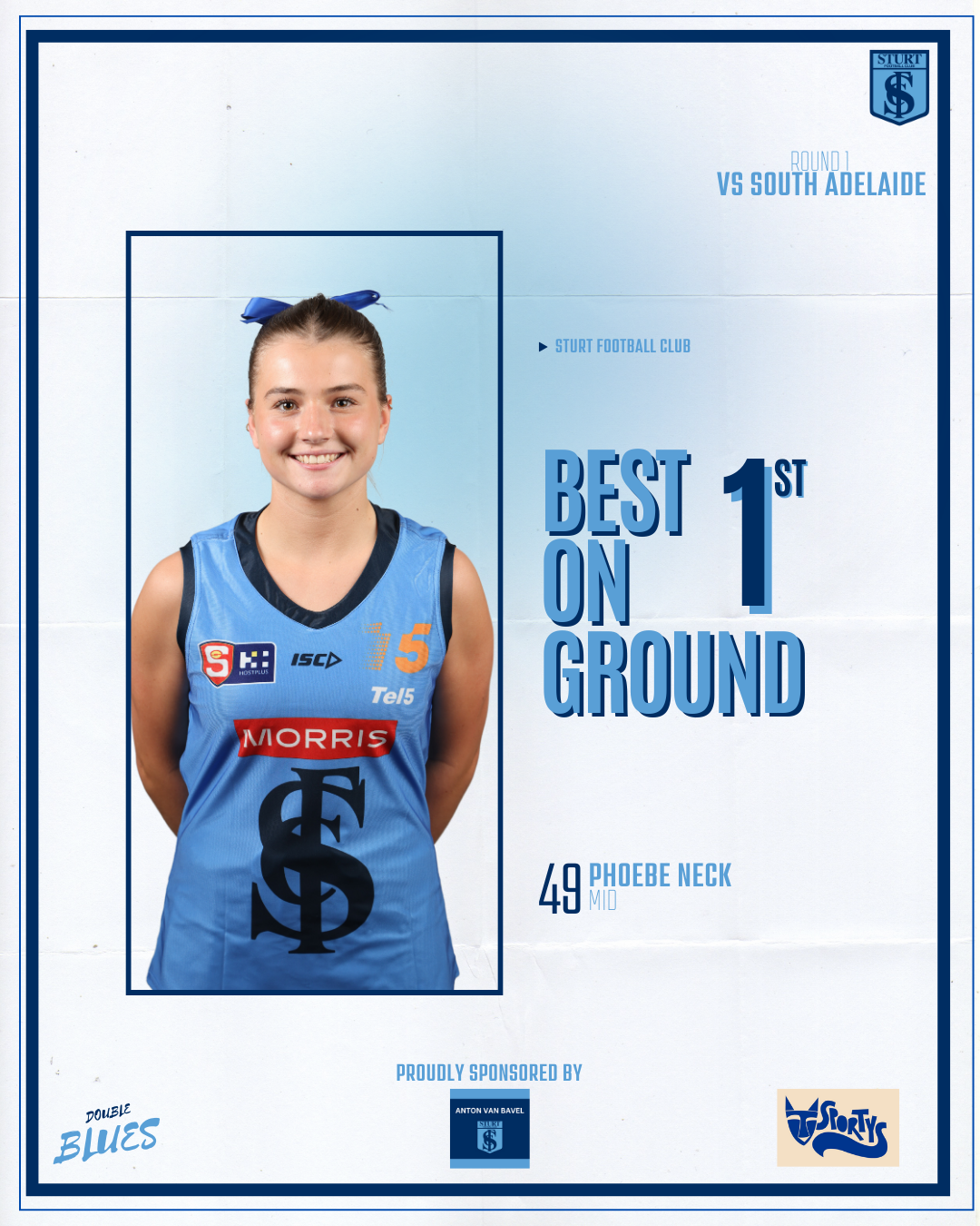 Best on Ground # 1 - Sturt Football Club