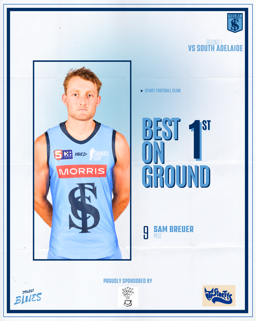 Best On Ground 1st Reserve - Sturt Football Club