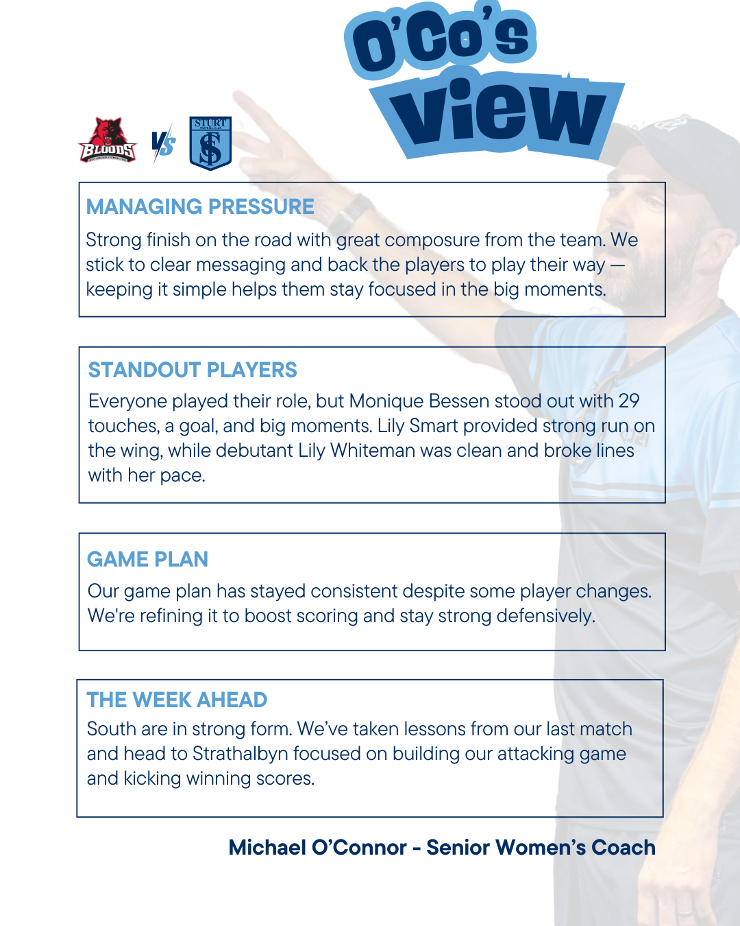 Coach View - Sturt Football Club