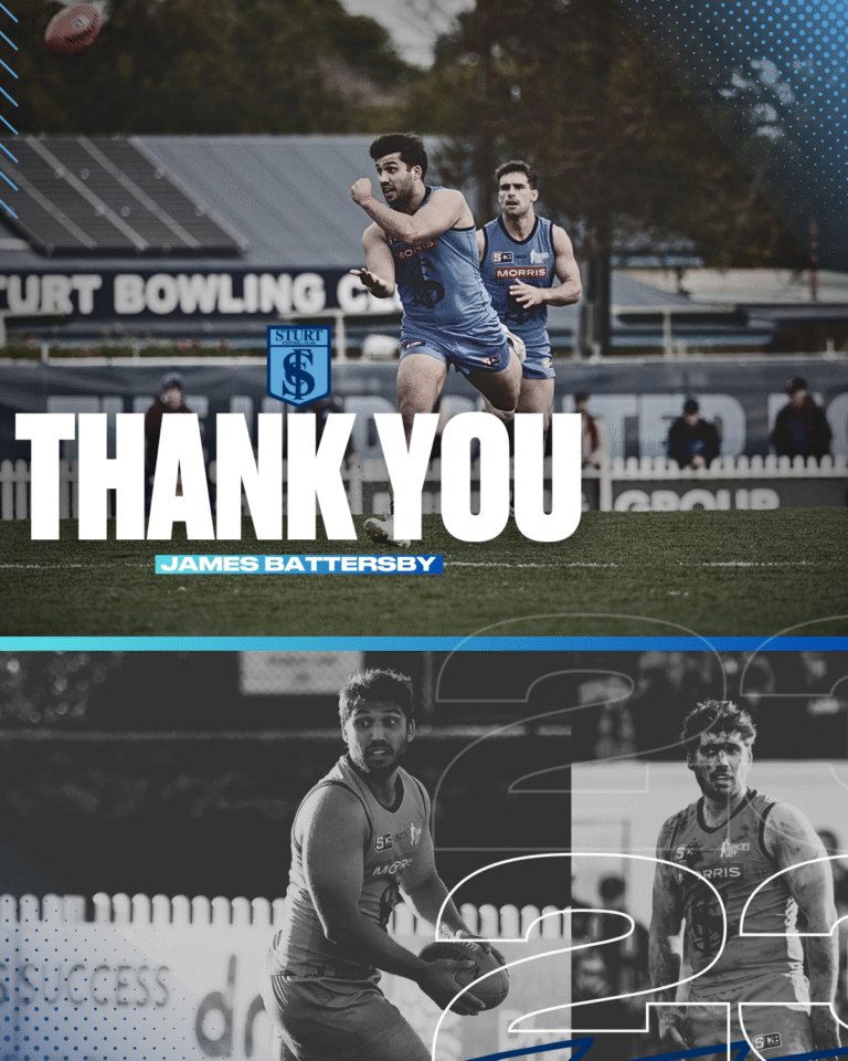 Thank you - James Battersby - Sturt Football Club